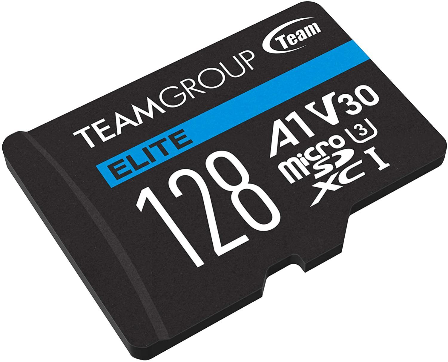 Team Group Elite 128GB Micro SDXC UHS-I U3 V30 A1 Memory Card