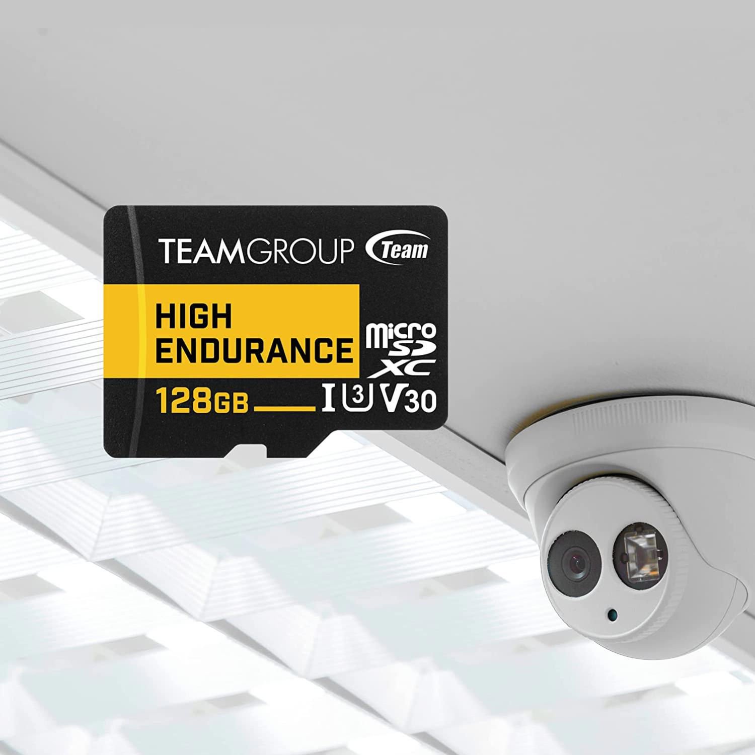 Team Group High Endurance 128GB Micro SDXC UHS-I U3 V30 Memory Card