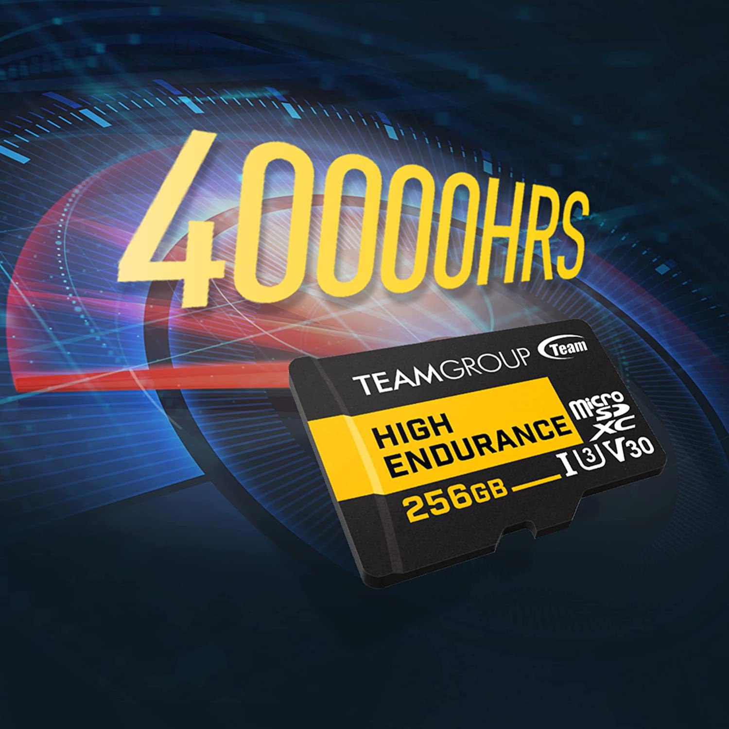 Team Group High Endurance 128GB Micro SDXC UHS-I U3 V30 Memory Card