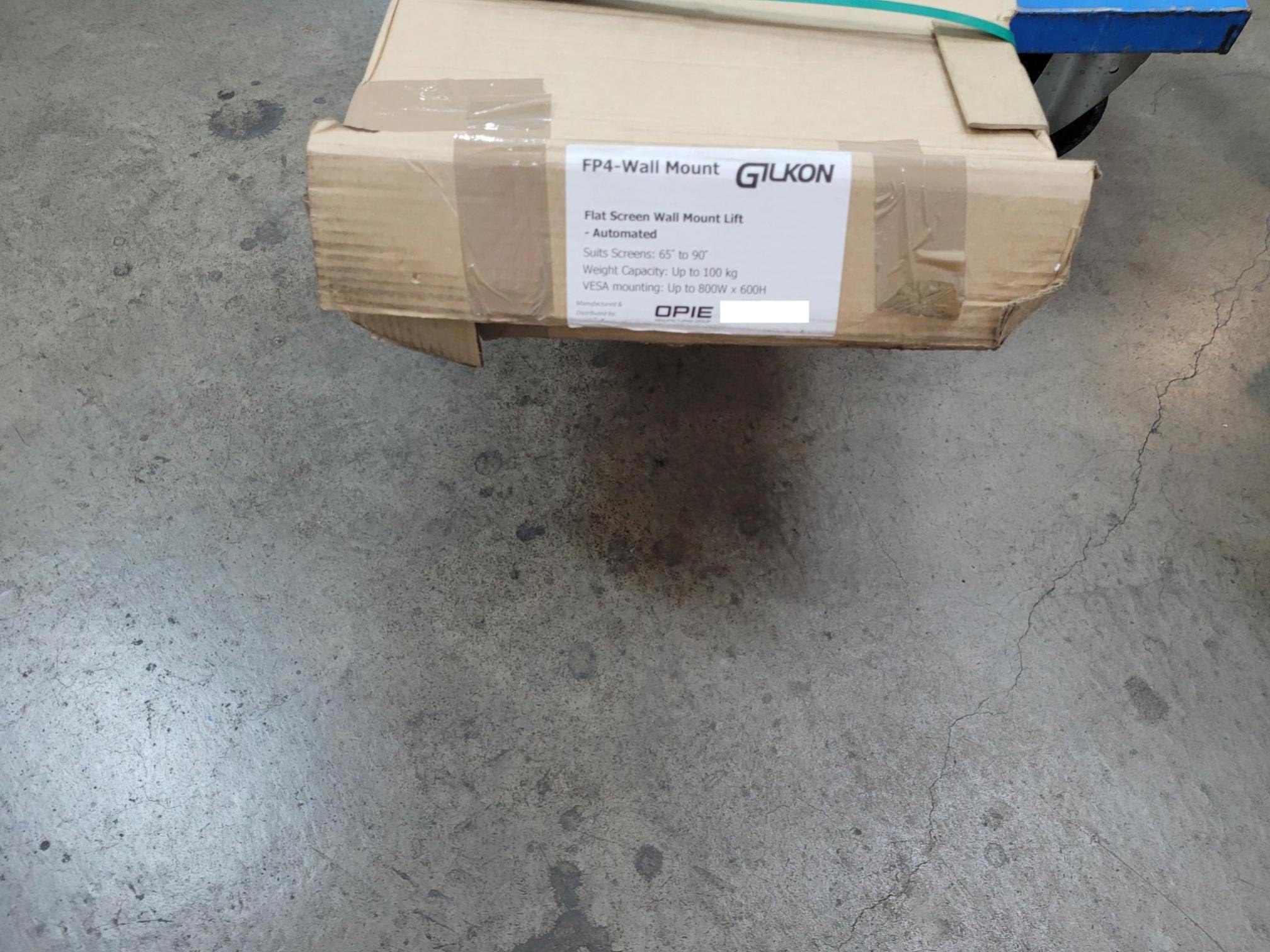 Gilkon FP4 Mobile Motorised Wall Mount. Open Box Stock. 3 YR WTY