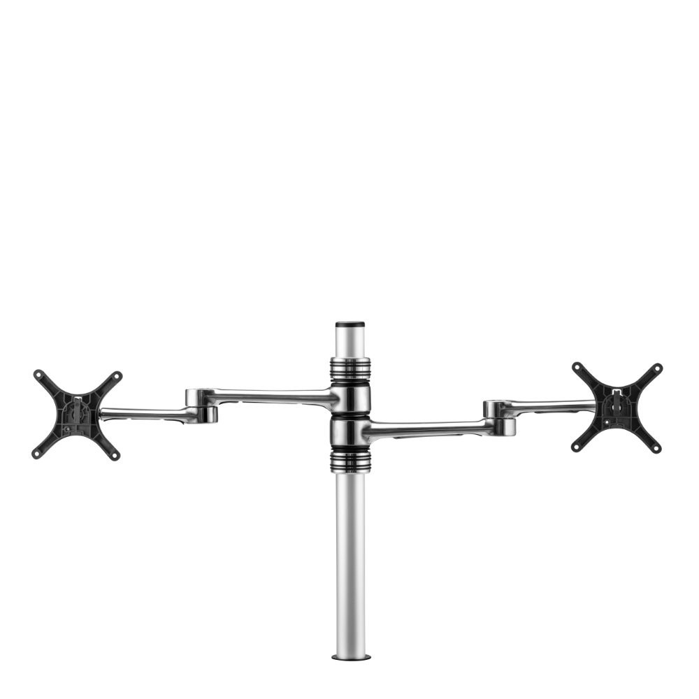 Atdec AFS-AT-DC-P Dual Swing Arms on Post Polished Silver